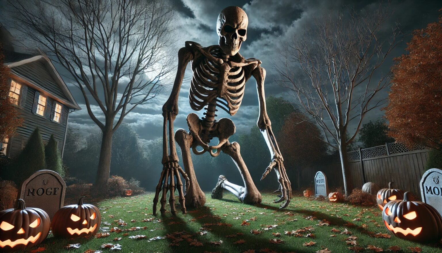 Giant Skeleton Halloween Prop - WhiteClouds