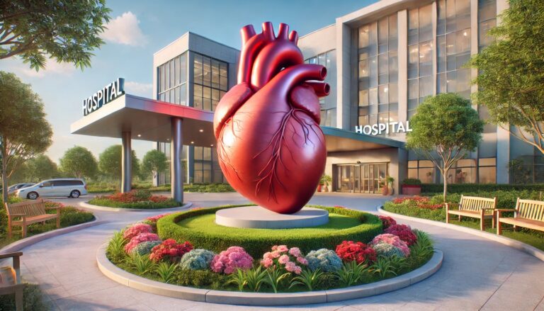 Giant Heart Prop - WhiteClouds