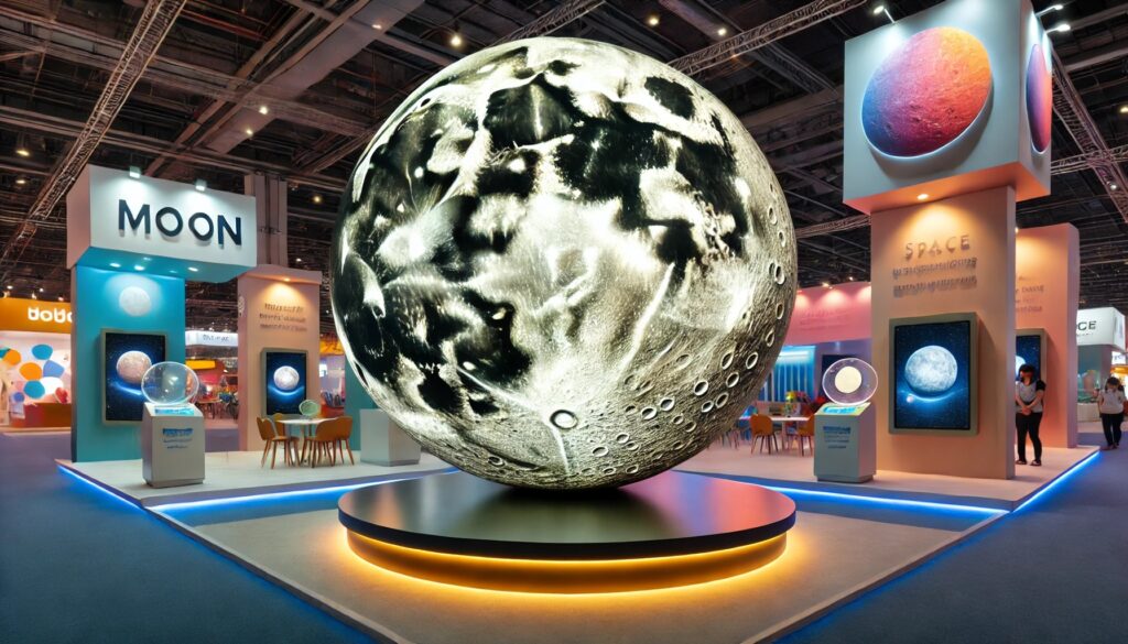 Giant Moon Prop - WhiteClouds