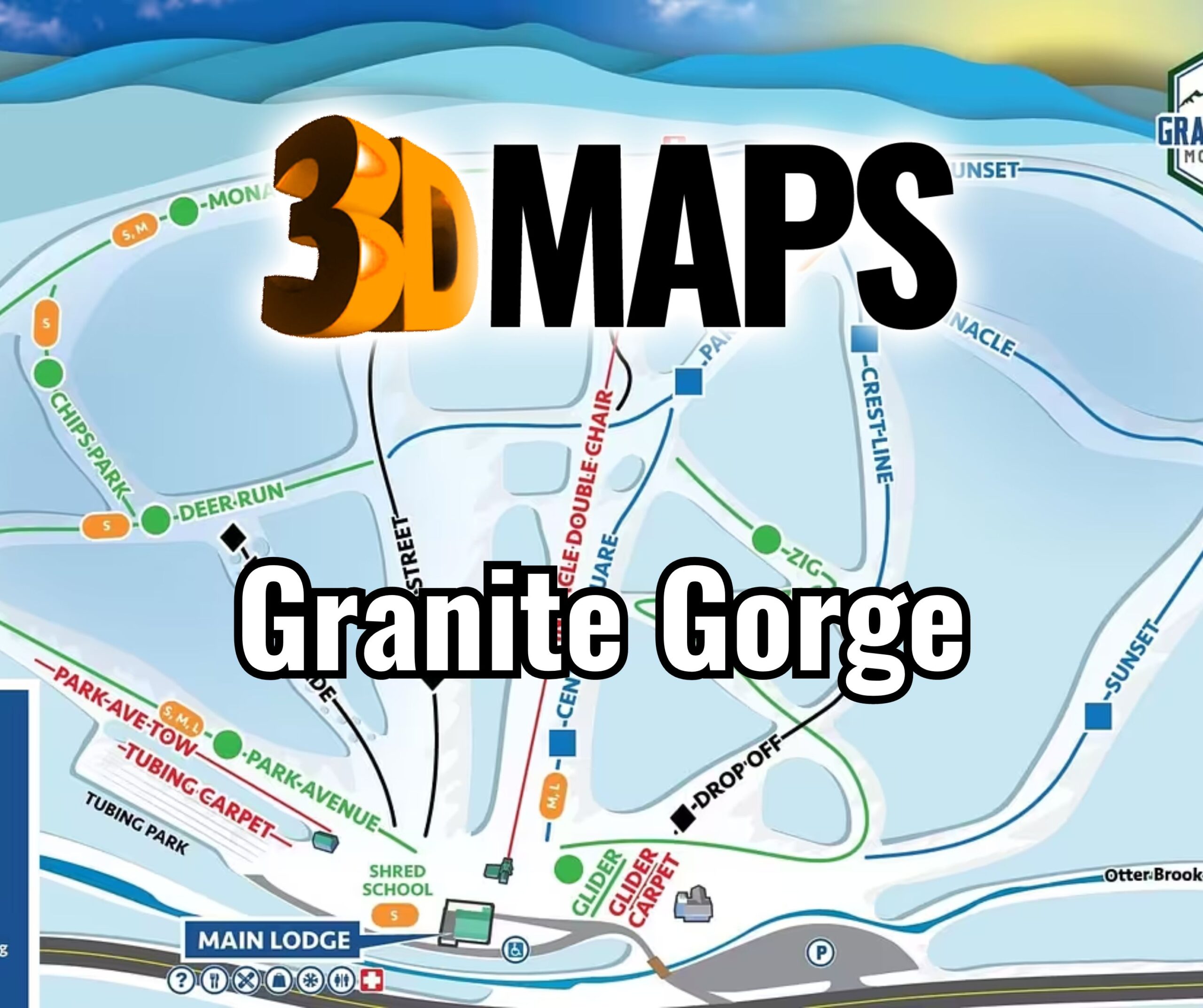 Granite Gorge 3D Maps - WhiteClouds