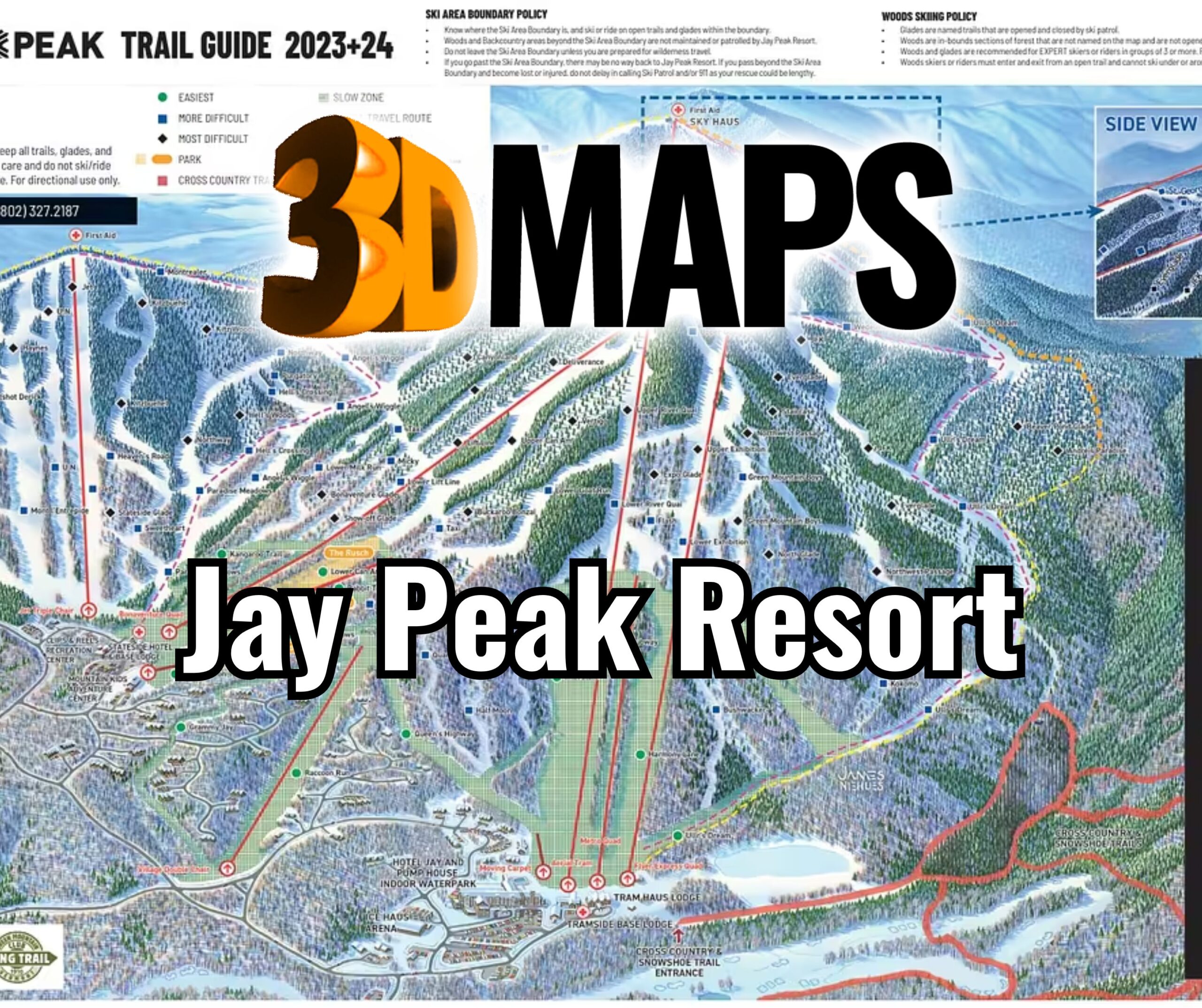 Jay Peak Resort 3D Maps - WhiteClouds