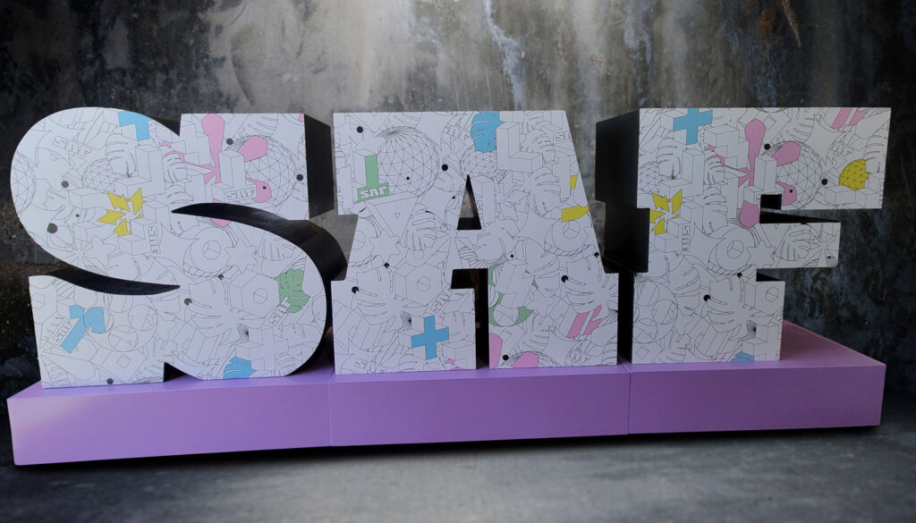 Designer Large Letters - WhiteClouds