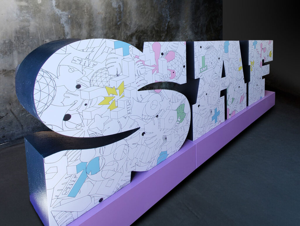 3D Letters - WhiteClouds