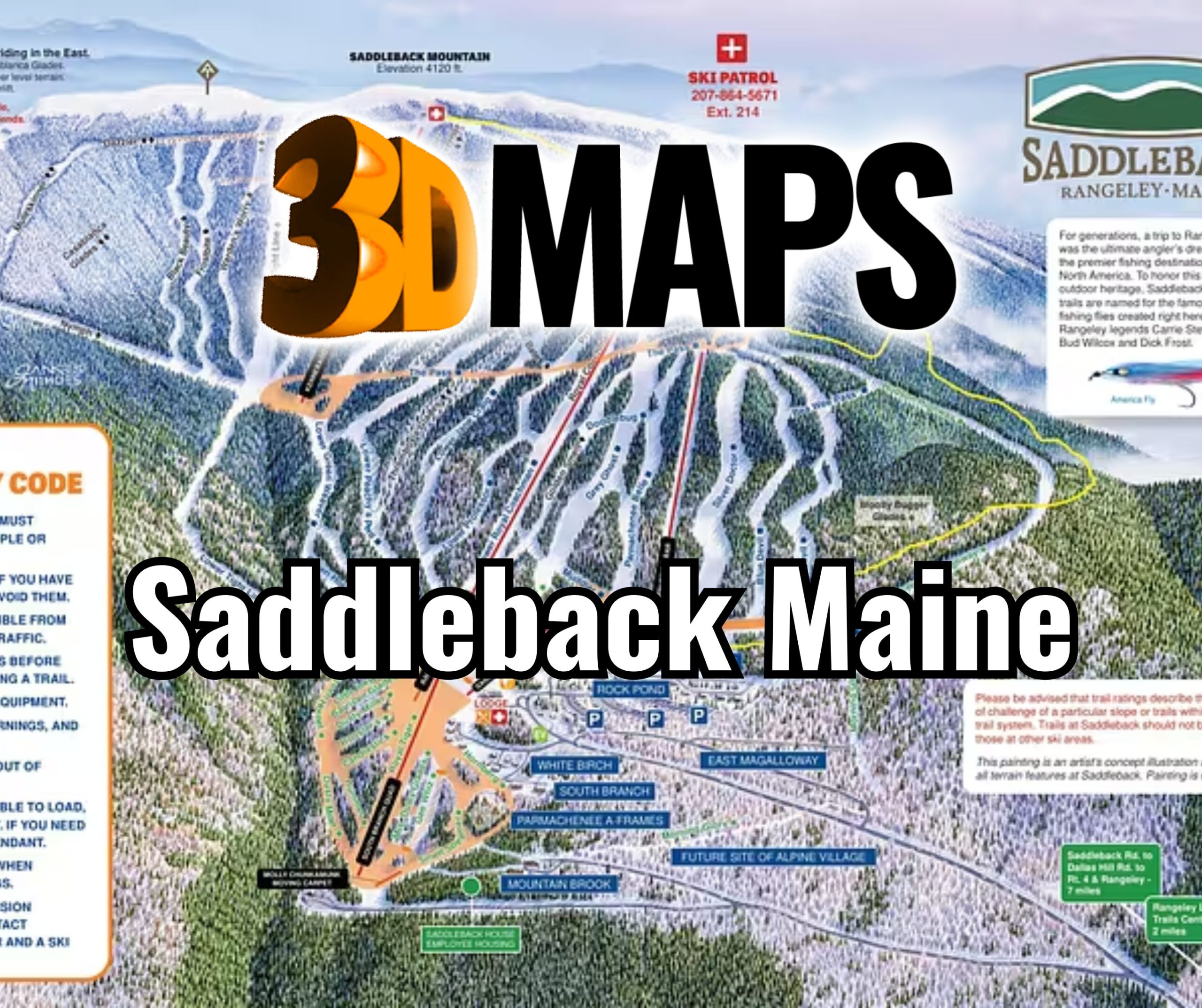 Saddleback Maine 3D Maps - WhiteClouds