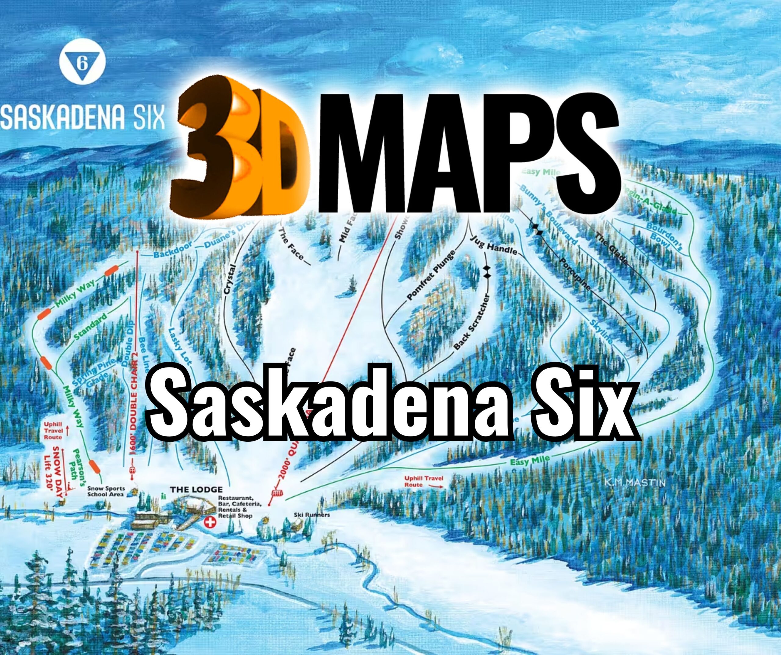 Saskadena Six 3D Maps - WhiteClouds