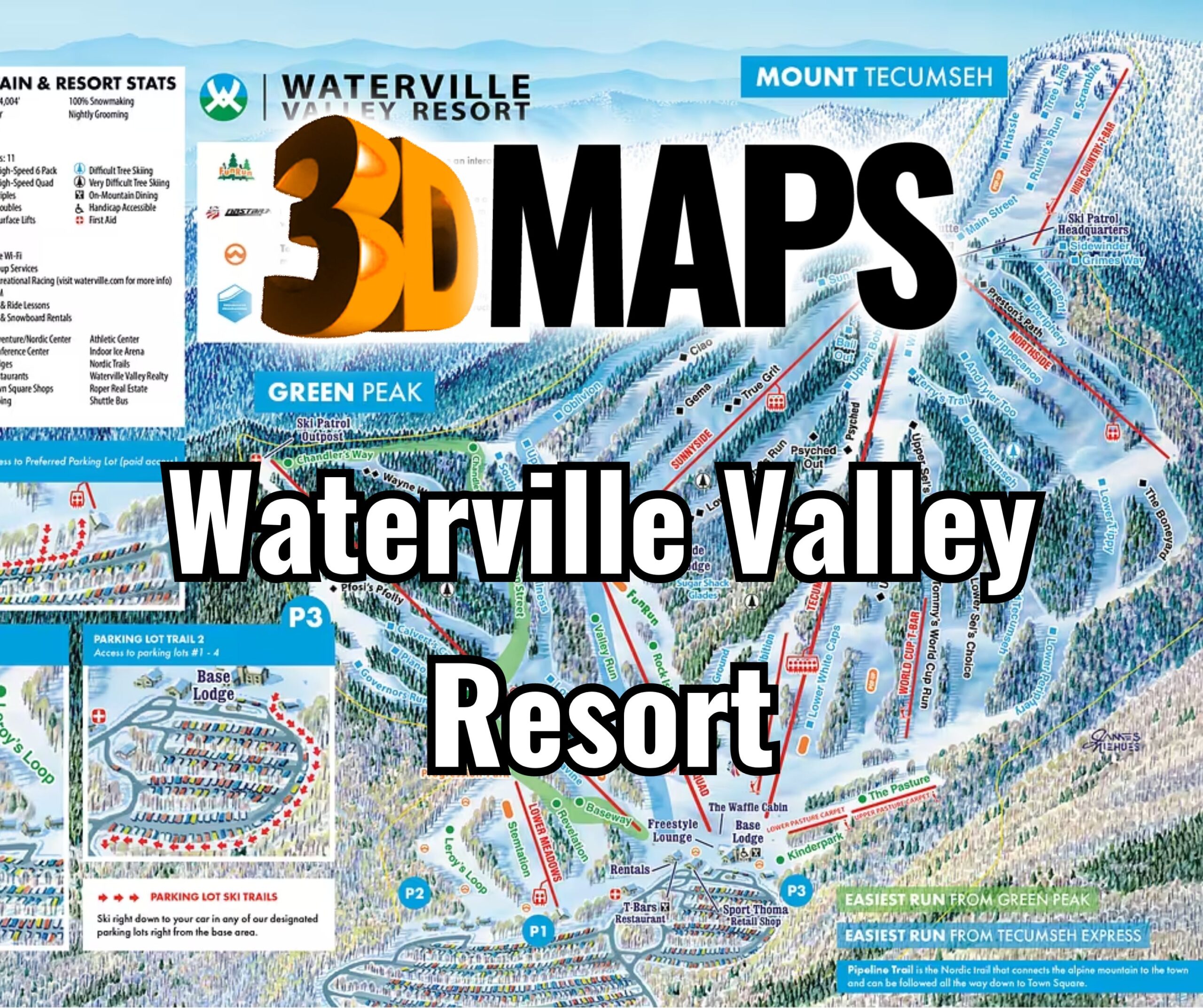 Waterville Valley Resort 3D Maps - WhiteClouds