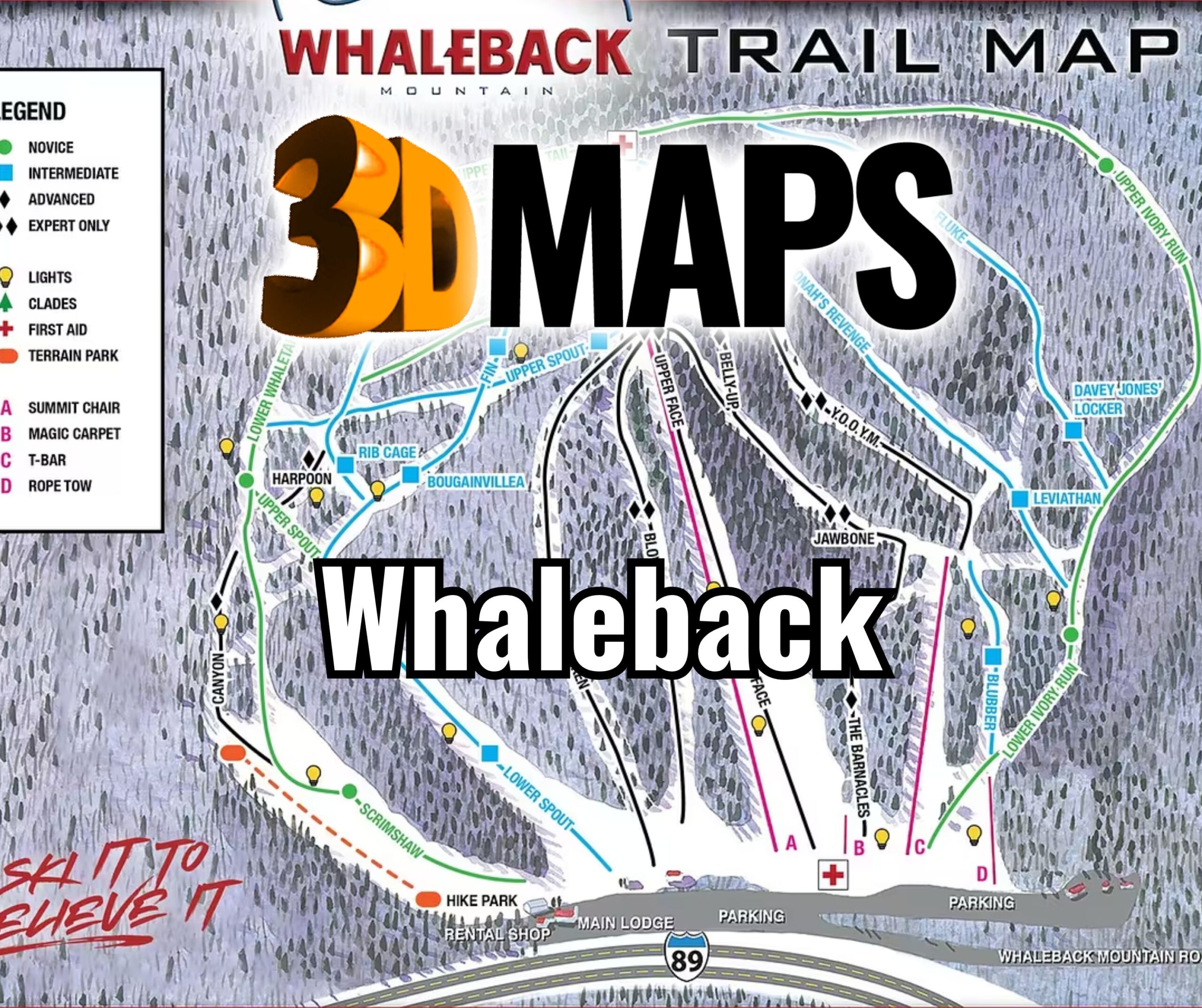 Whaleback 3D Maps - WhiteClouds