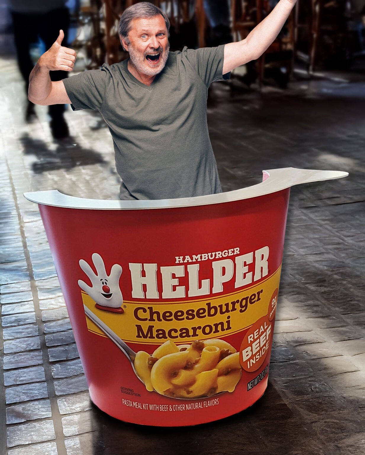 Hamburger Helper Product Packaging Photo Prop - WhiteClouds