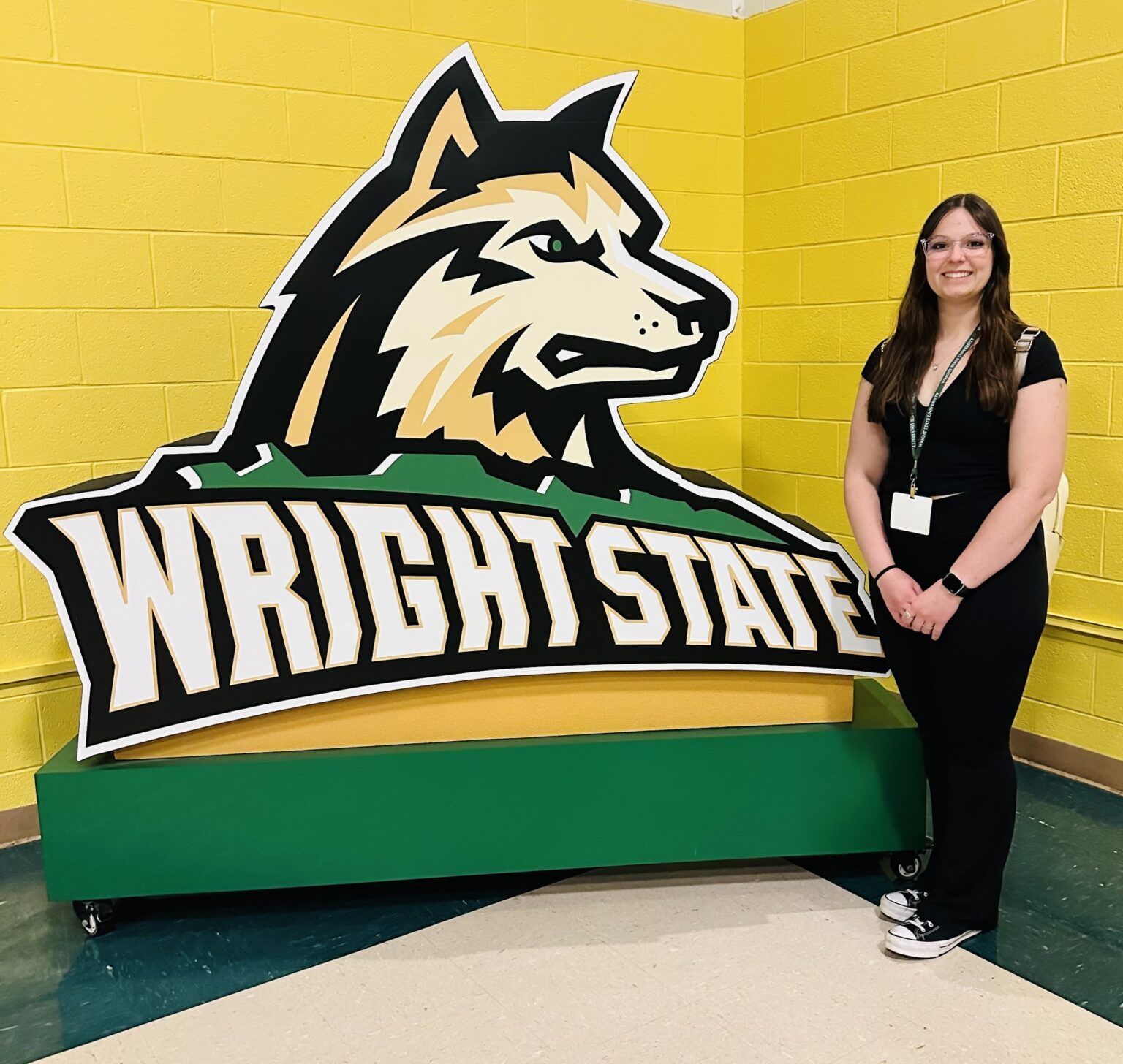 Wright State 3D Logos: Metal & Foam - WhiteClouds