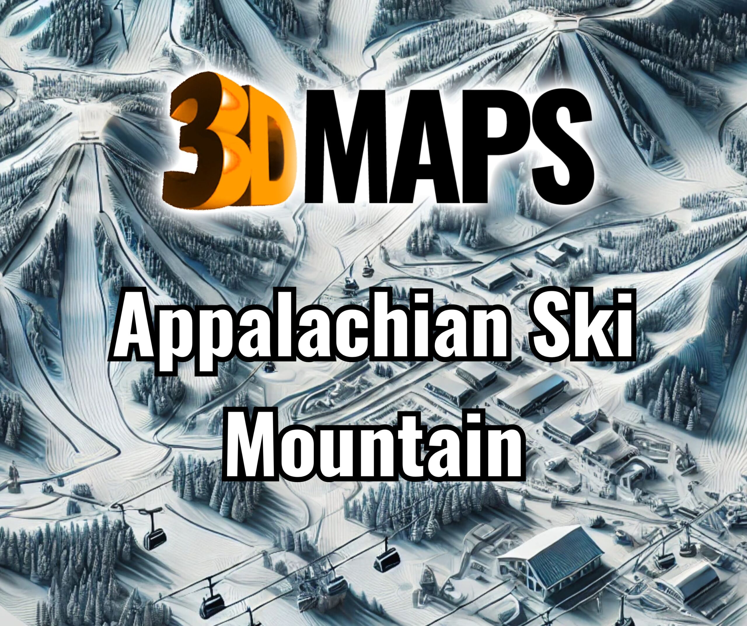 Appalachian Ski Mountain 3D Maps - WhiteClouds