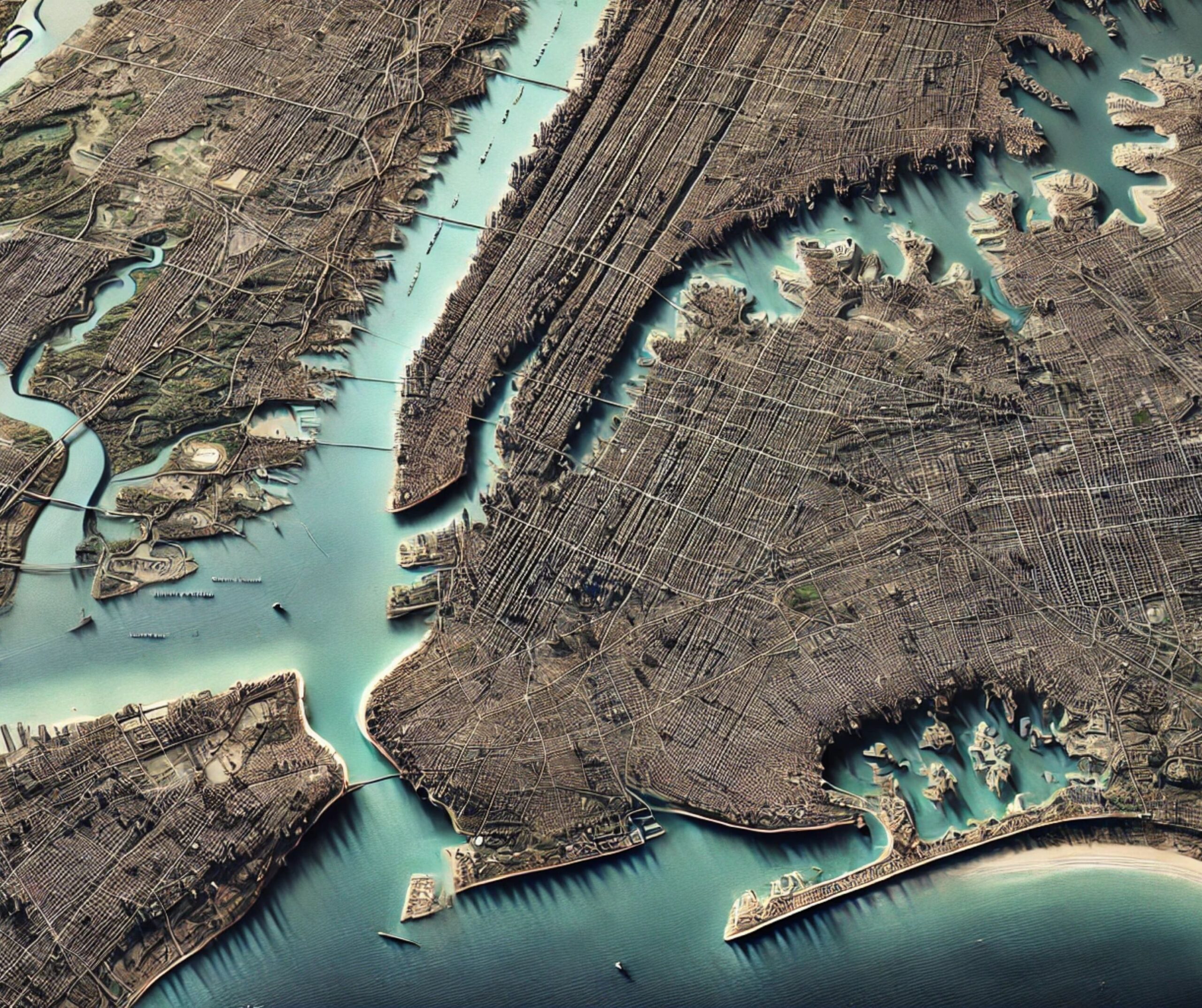 Brooklyn Topo Map - WhiteClouds