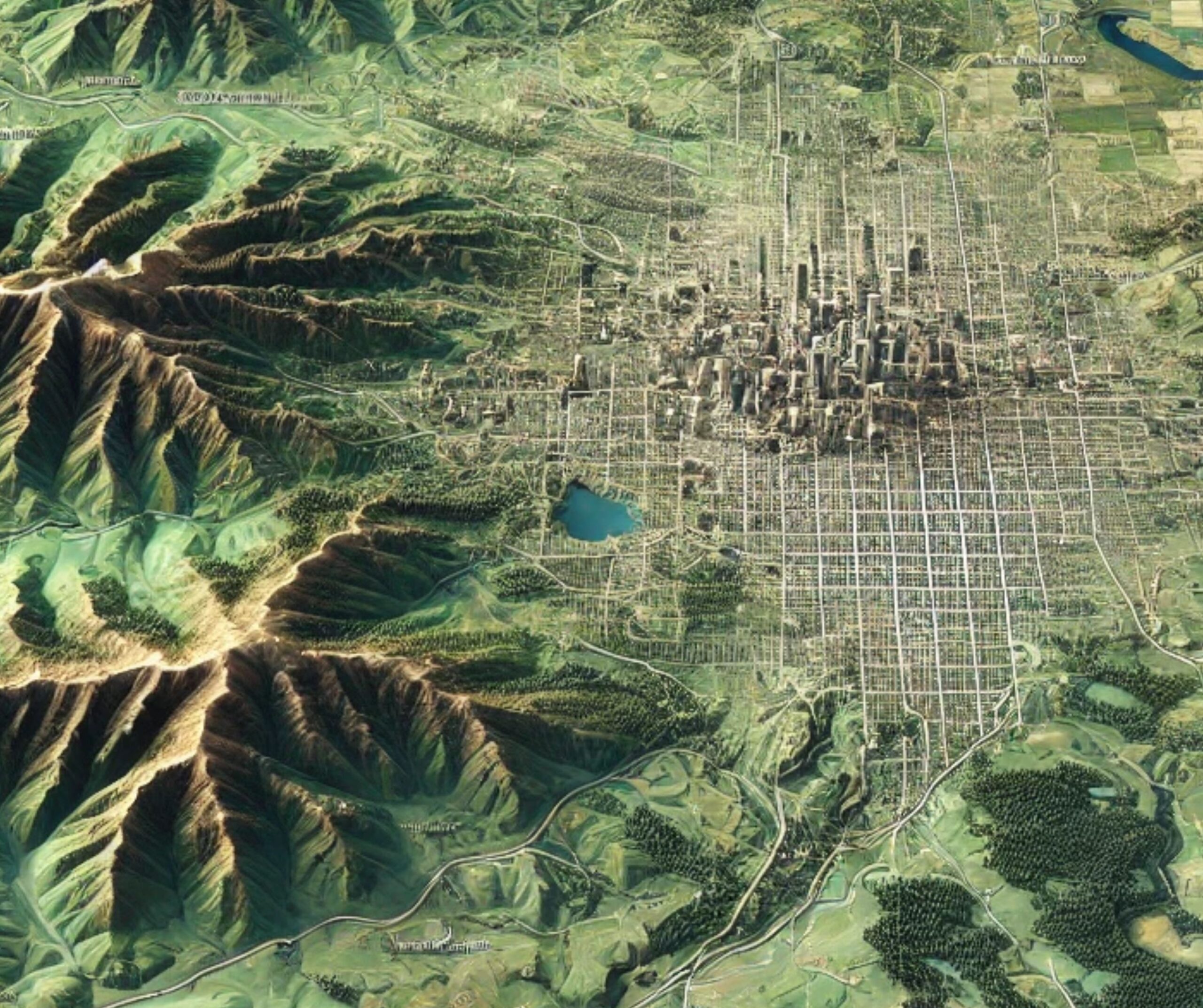 Denver Topo Map - WhiteClouds