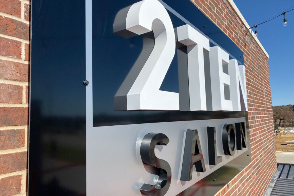 Fabricated Metal Letters - WhiteClouds