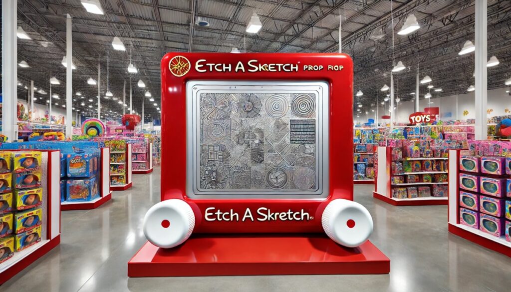 Giant Etch a Sketch Prop - WhiteClouds