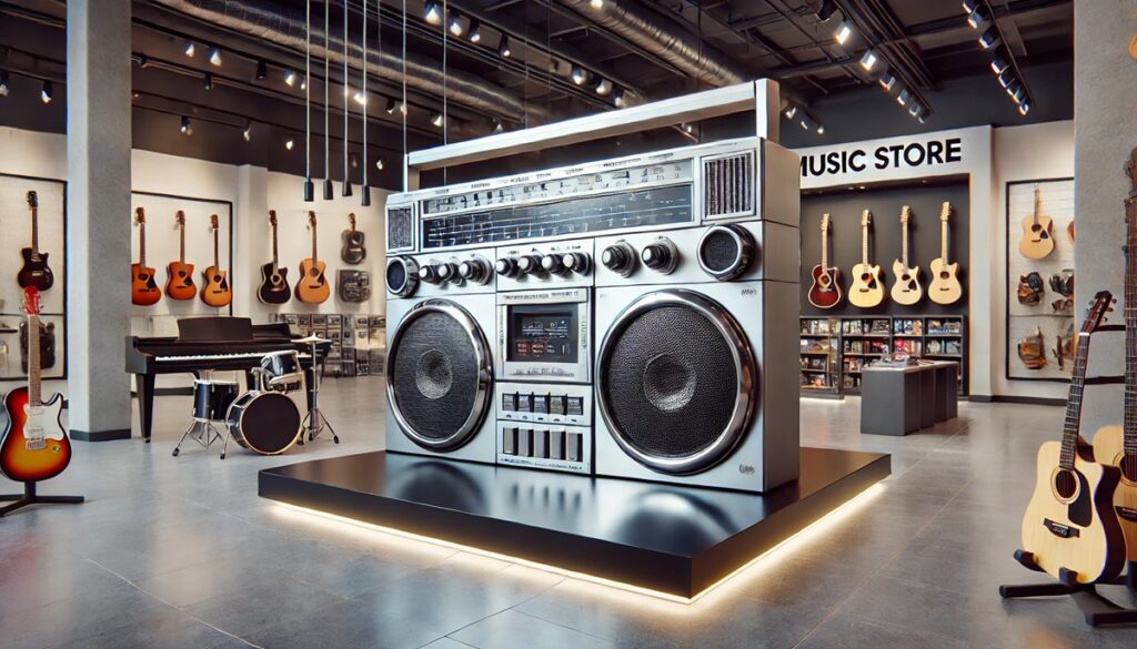 Giant Ghetto Blaster Prop - WhiteClouds