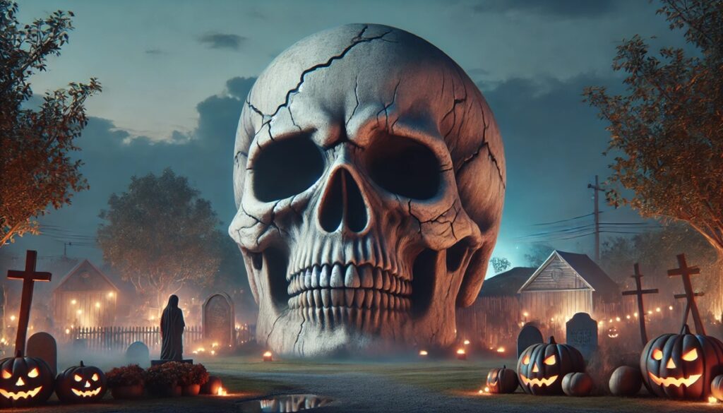 Giant Skull Halloween Prop - WhiteClouds