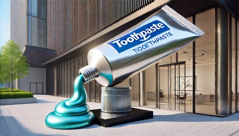 Giant Toothpaste Tube Prop - WhiteClouds