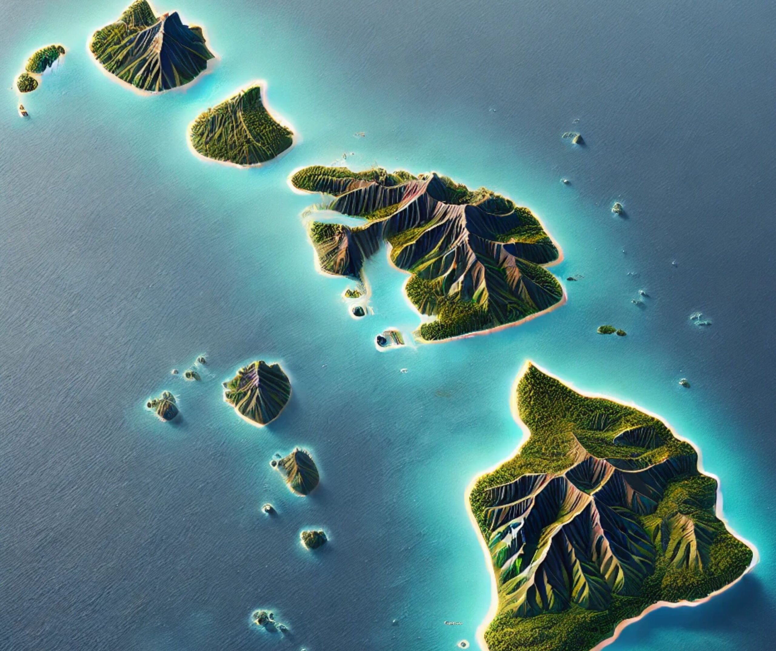 Hawaii Topo Map - WhiteClouds