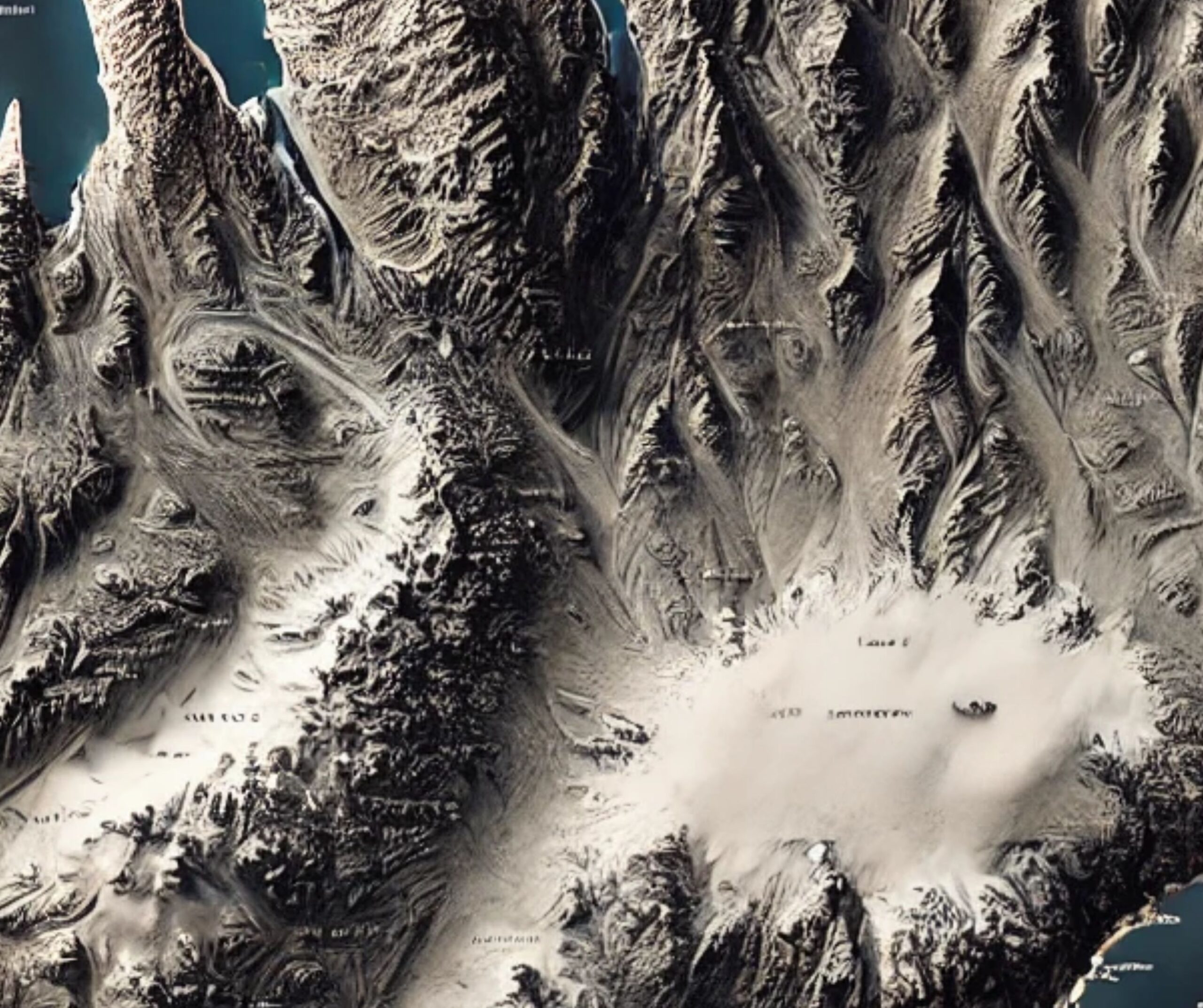 Iceland Topo Map - WhiteClouds