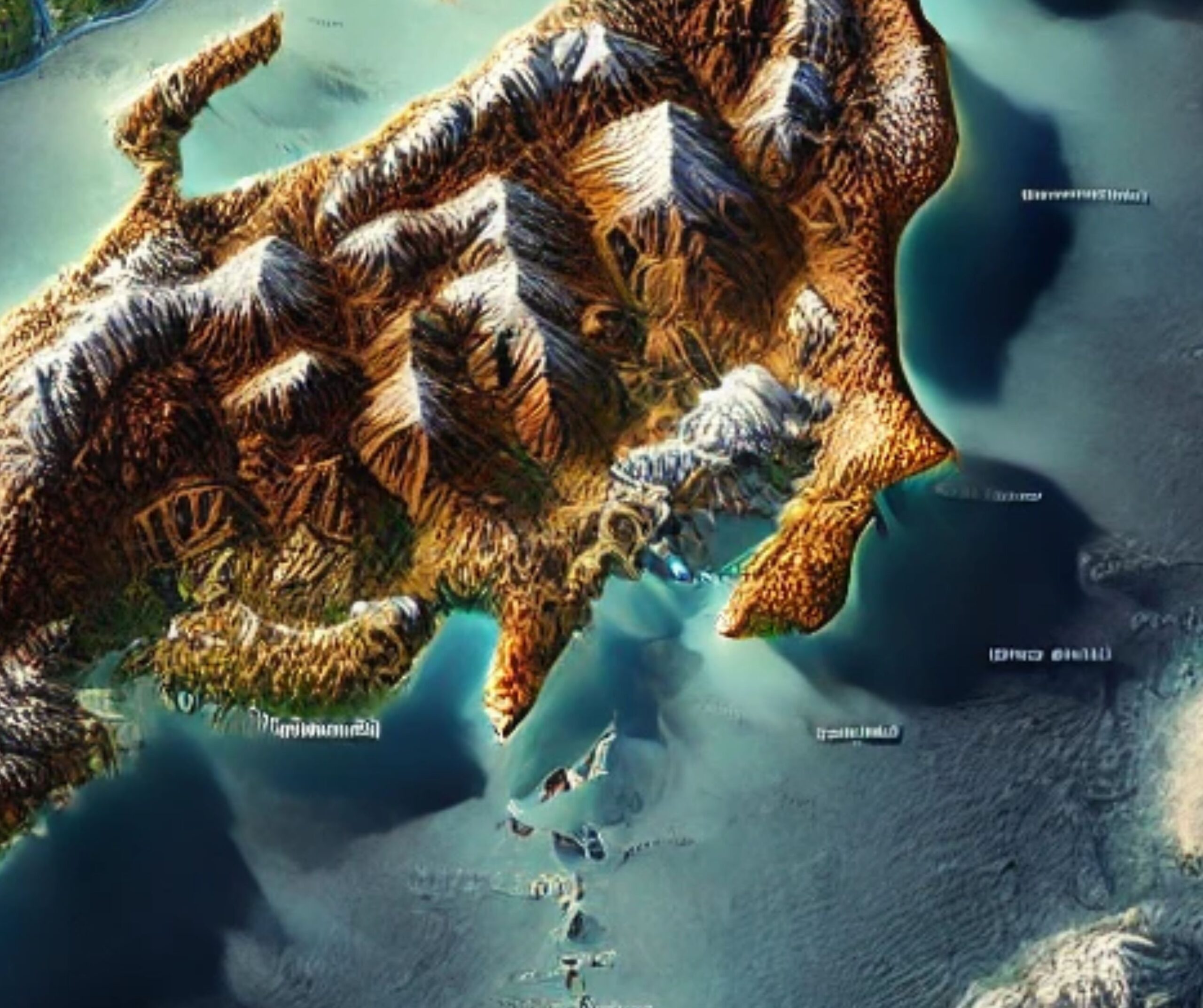 Japan Topo Map - WhiteClouds