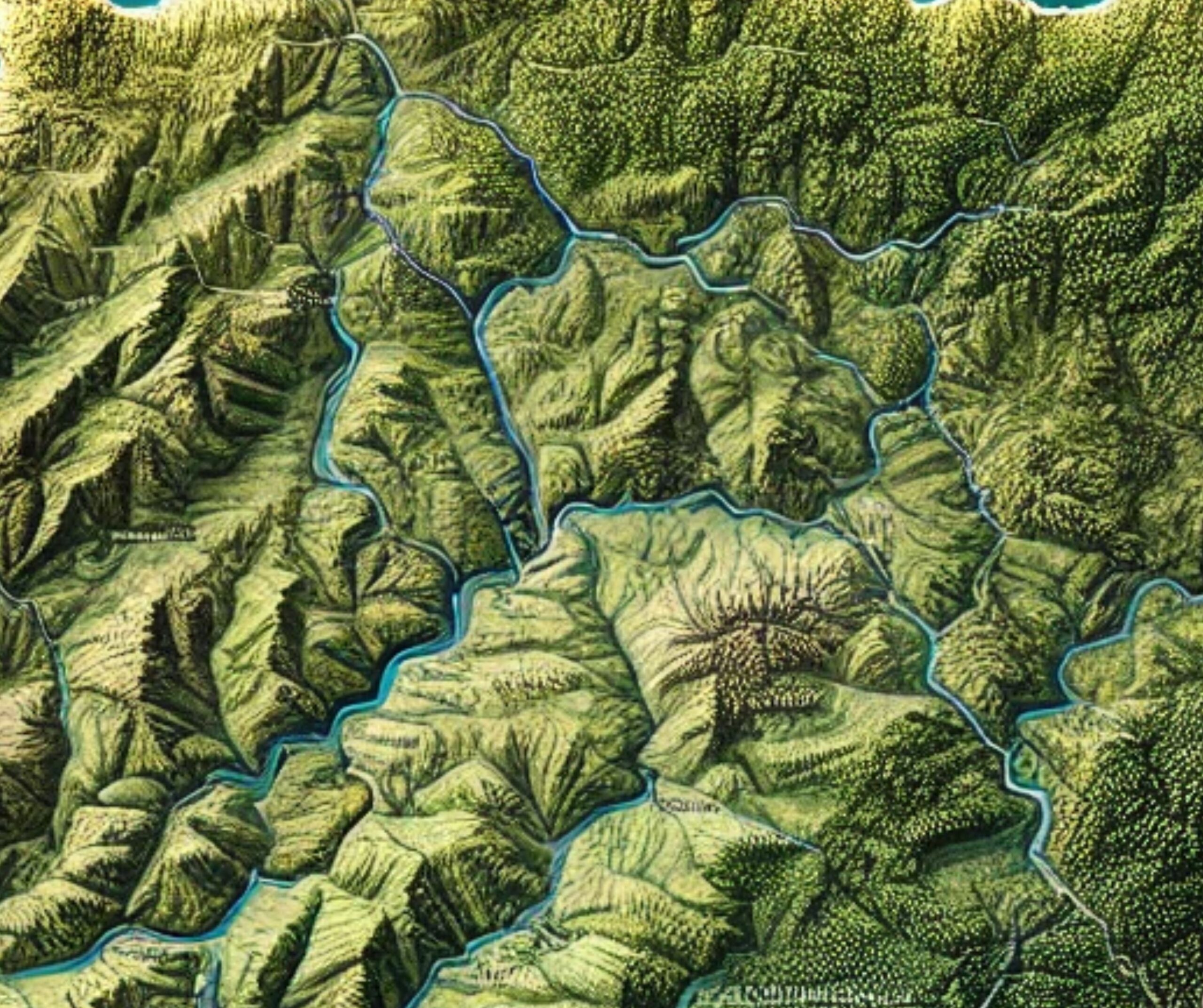 Kentucky Topo Map - WhiteClouds