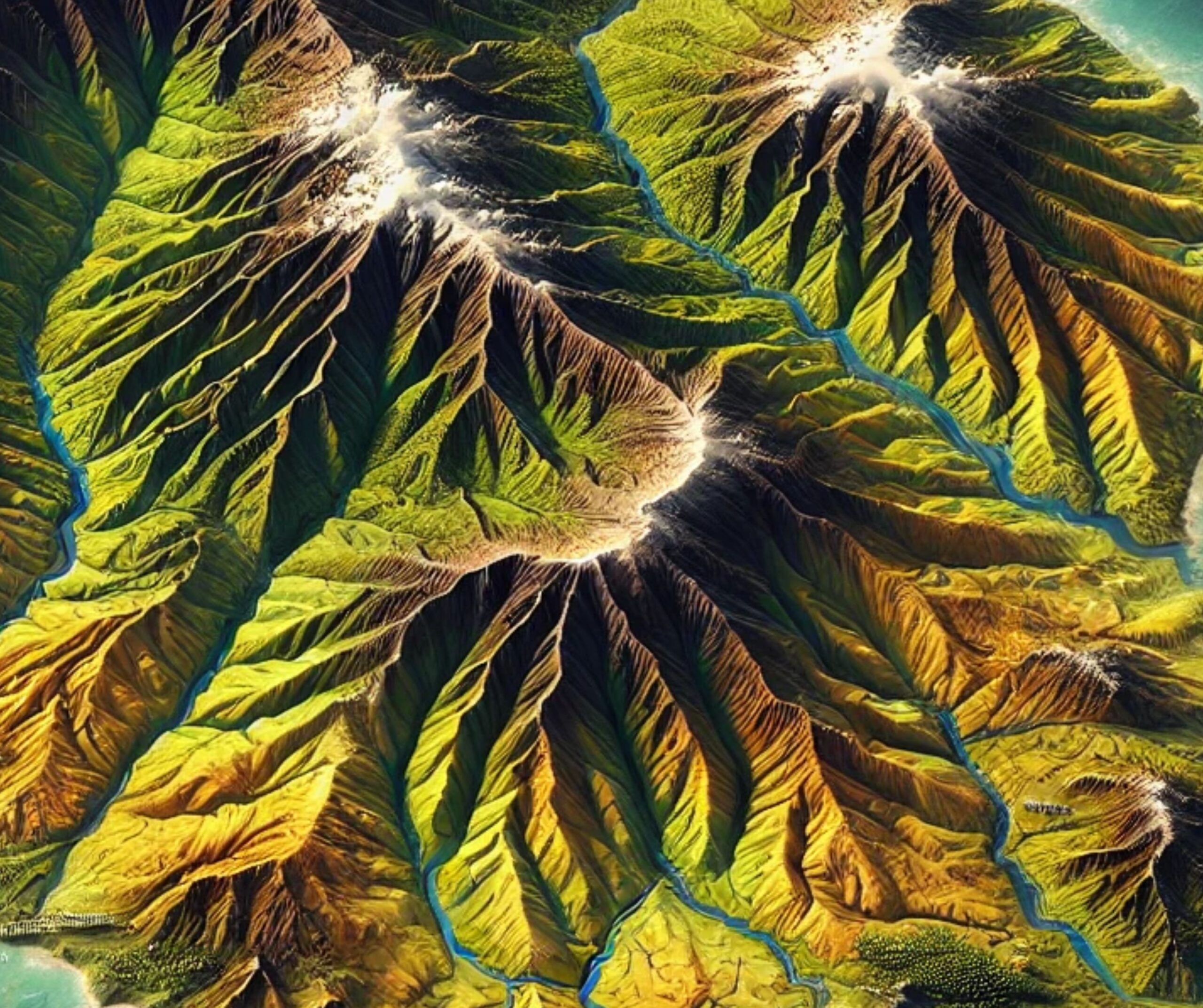 Maui Topo Map - WhiteClouds