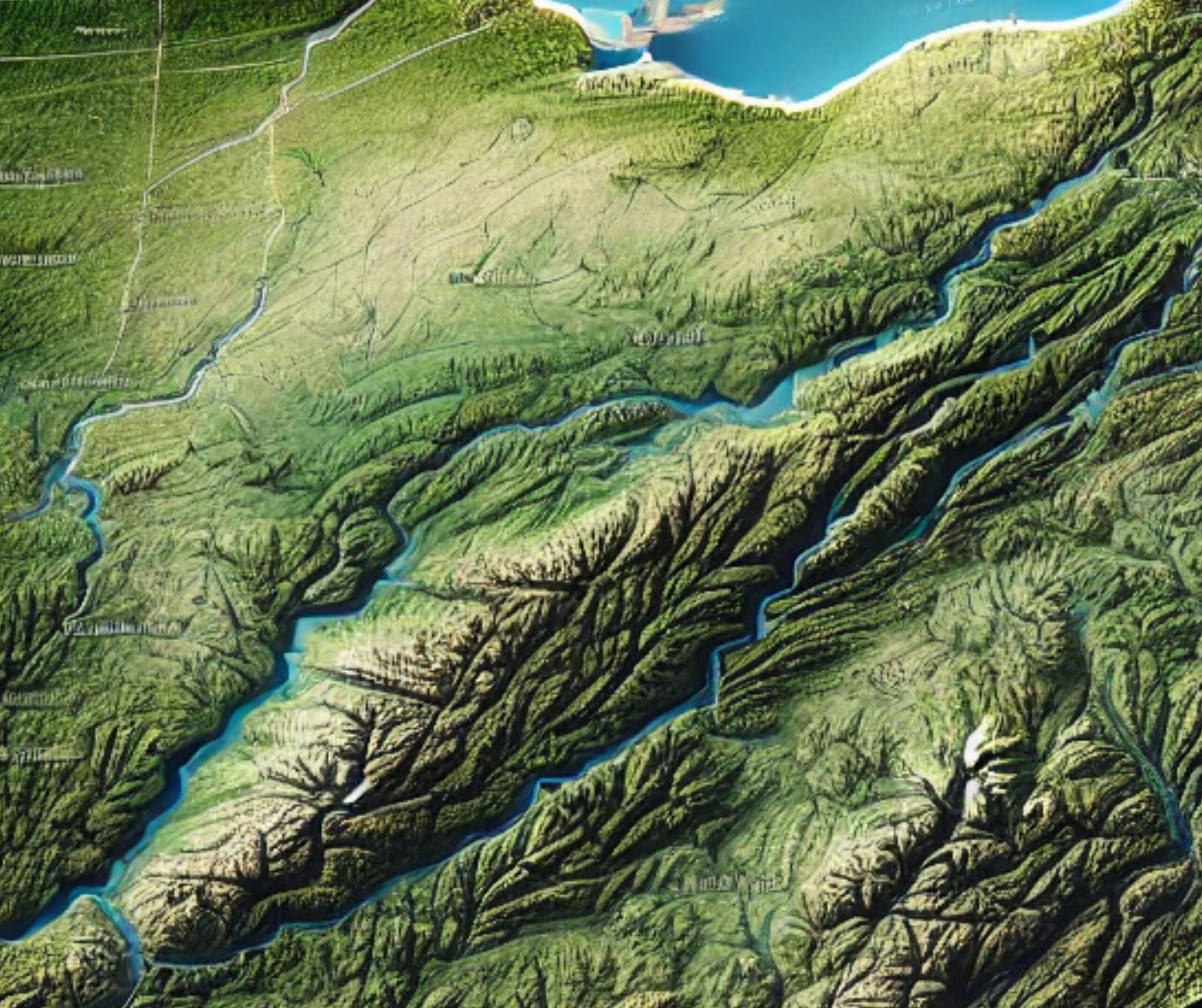Ohio Topo Map - WhiteClouds