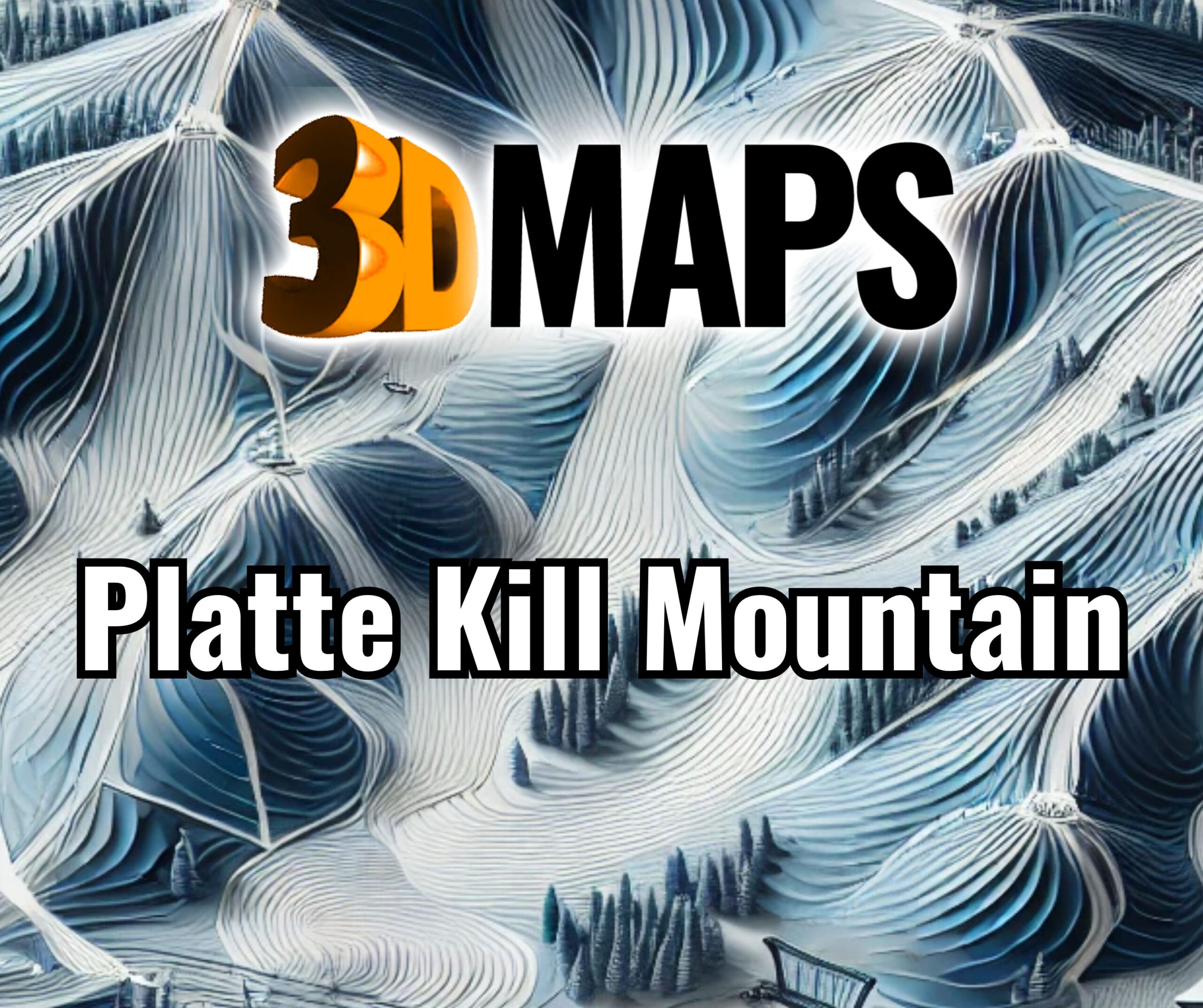 Platte Kill Mountain 3D Maps - WhiteClouds