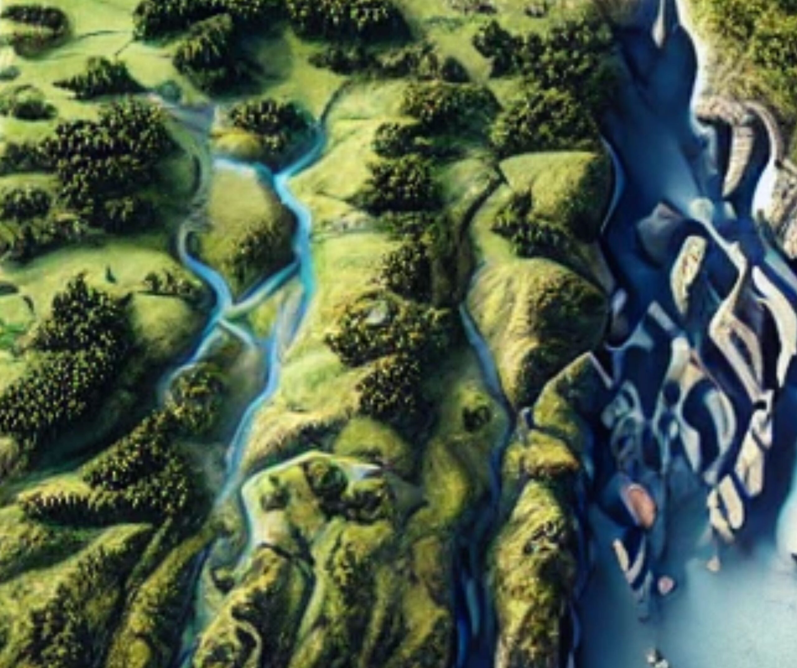 Rhode Island Topo Map - WhiteClouds