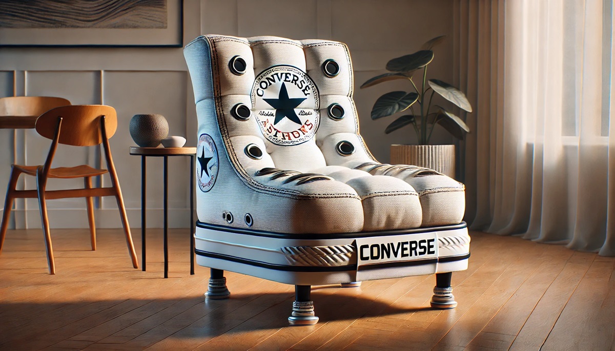 Tennis Shoe Chair - WhiteClouds