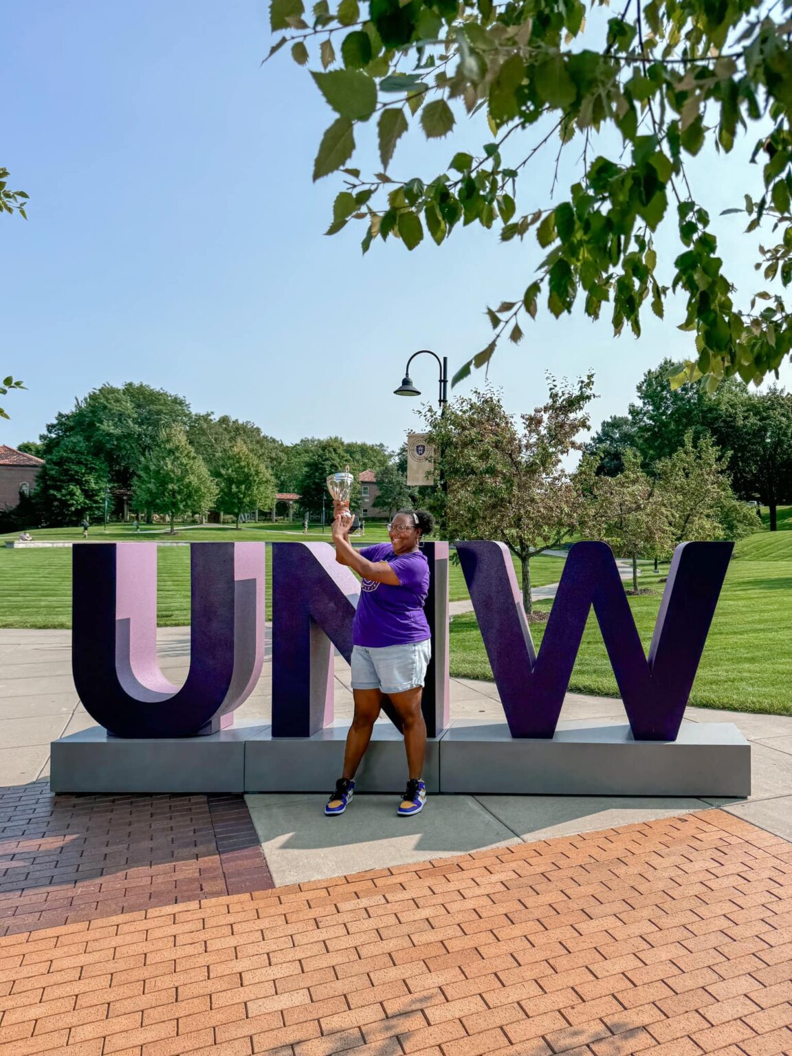 UNW Dimensional Foam Letters - WhiteClouds