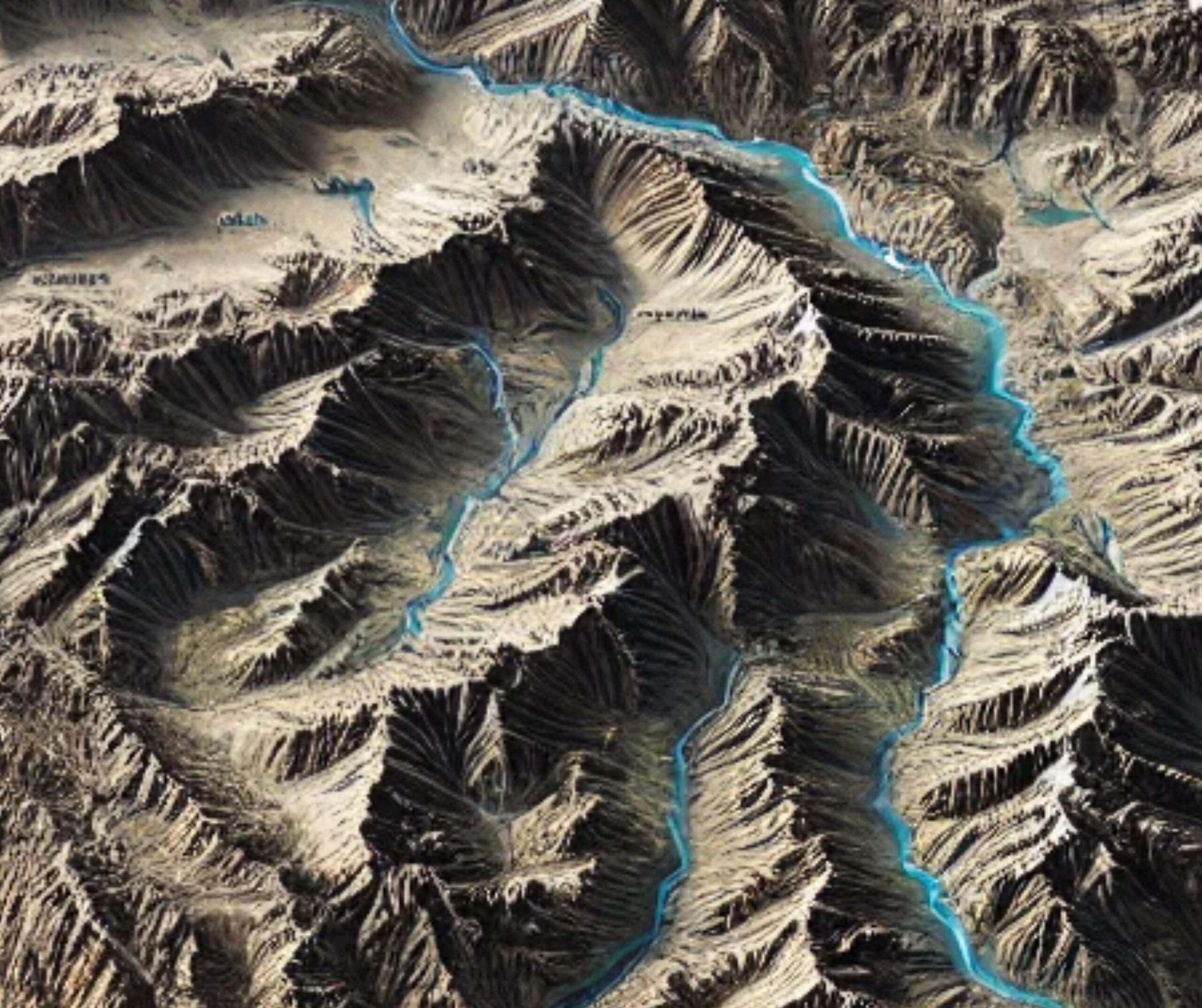 Ukraine Topo Map - WhiteClouds