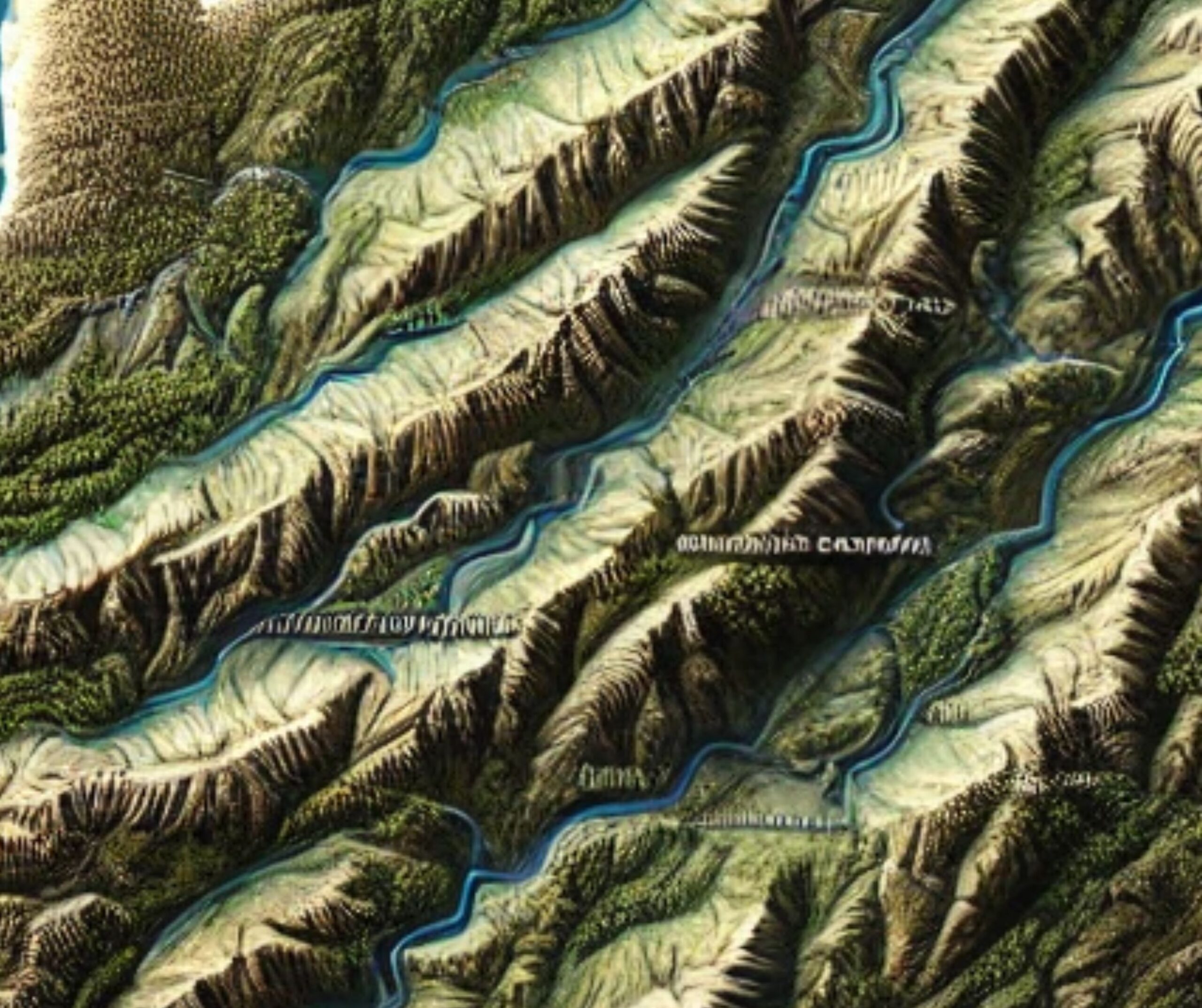 West Virginia Topo Map - WhiteClouds