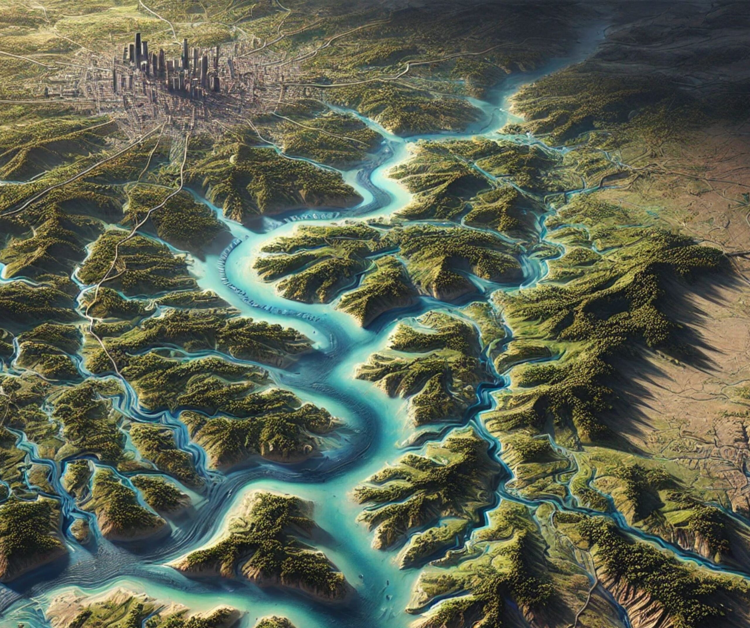 Trinity River Watershed Map - WhiteClouds