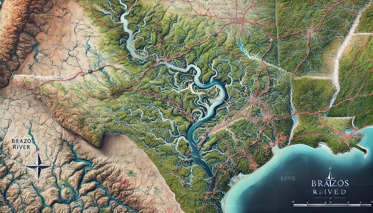 Brazos River Watershed Map - WhiteClouds