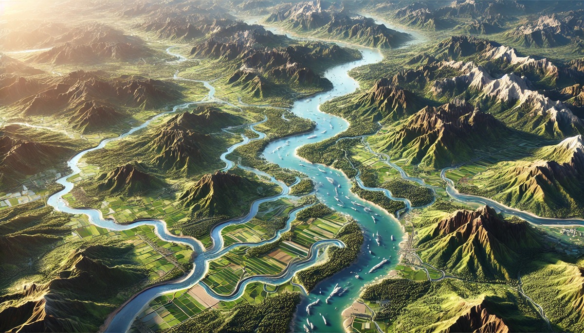 Chao Phraya River Watershed Map - WhiteClouds