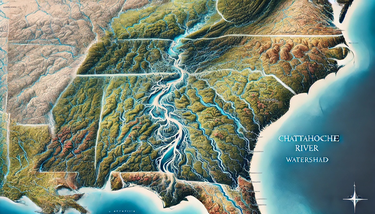 Chattahoochee River Watershed Map - WhiteClouds