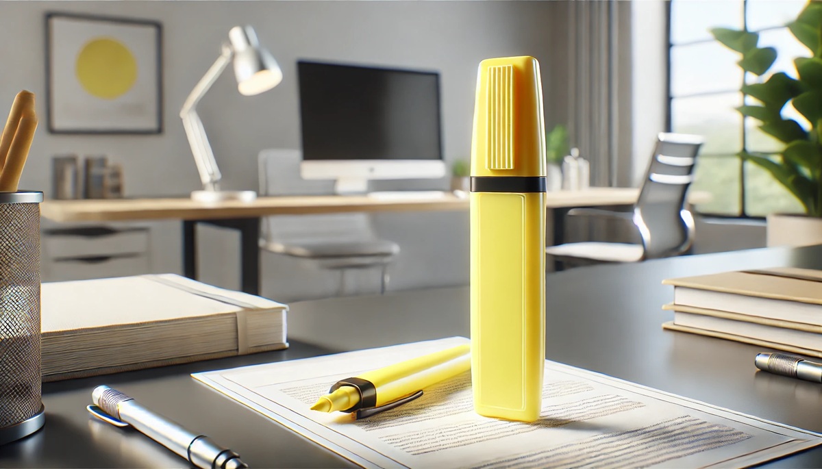 Giant Highlighter Pen Prop - WhiteClouds
