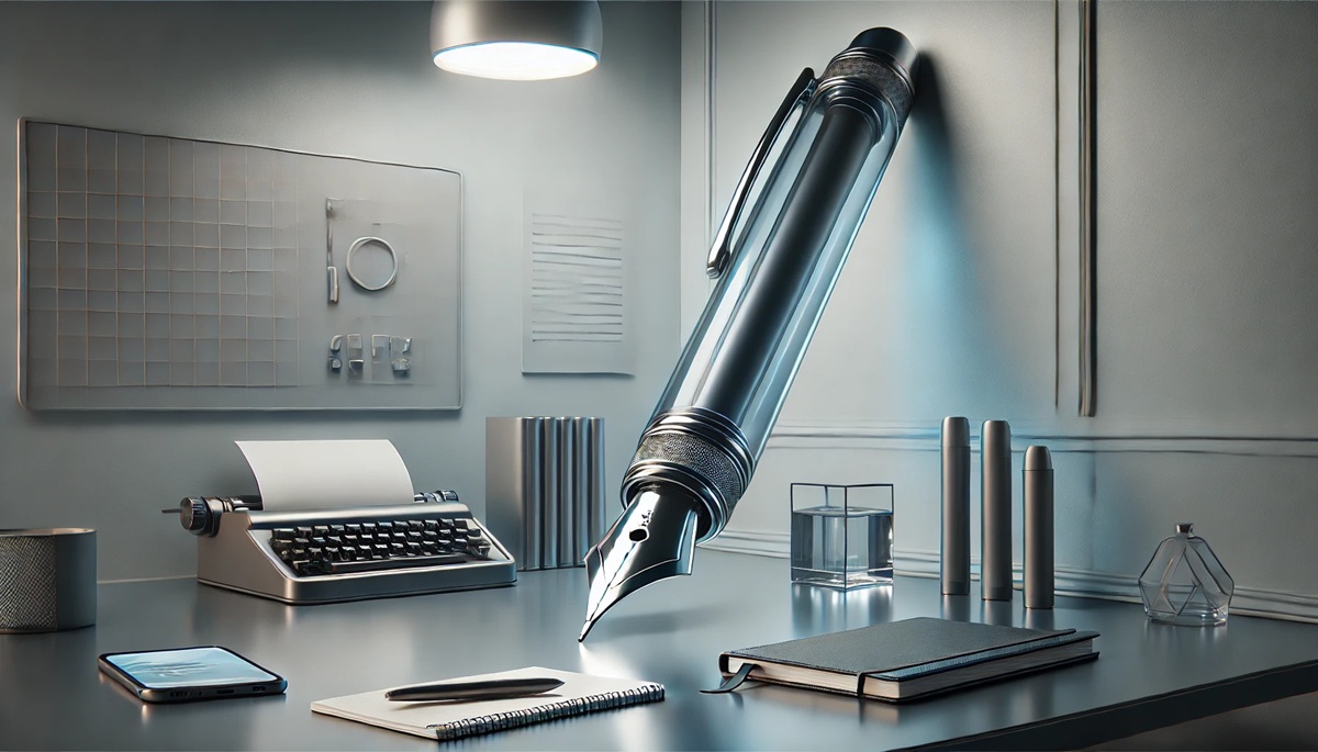 Giant Ink Pen Prop - WhiteClouds