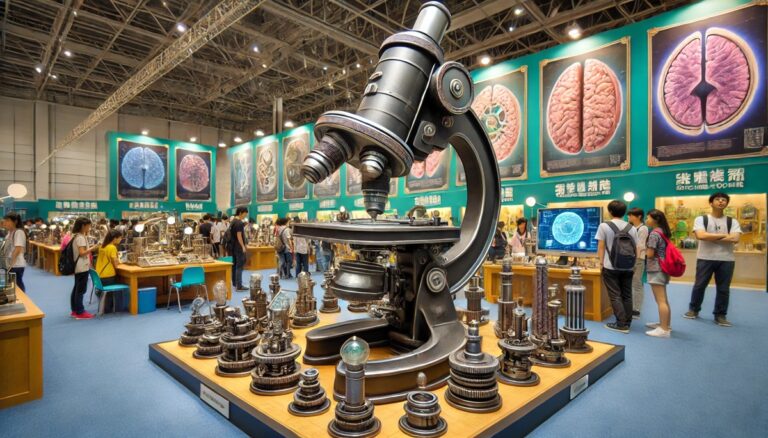 Giant Microscope Prop - WhiteClouds