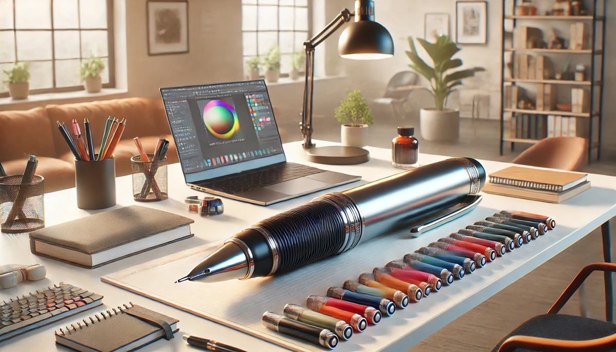 Giant Multi-Ink Pen Prop - WhiteClouds