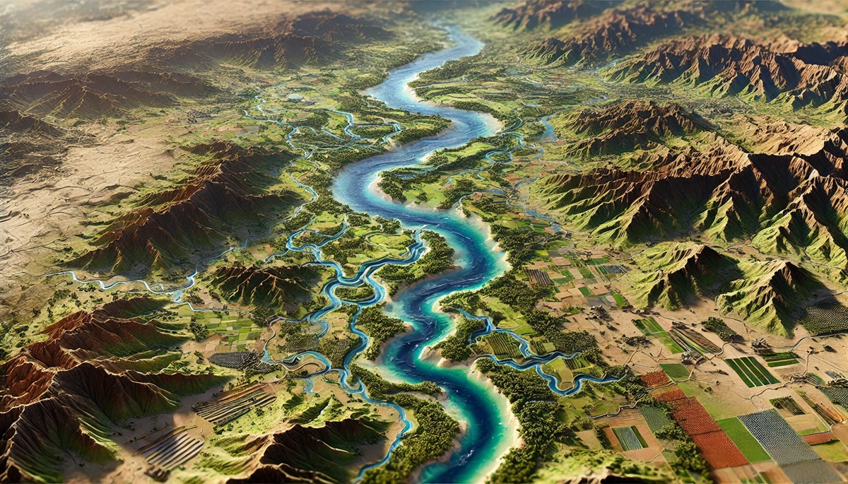 Krishna River Watershed Map - WhiteClouds