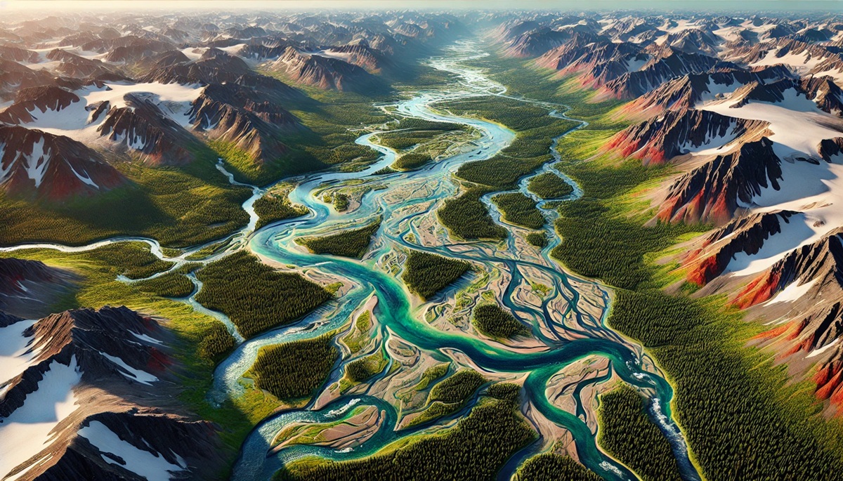 Lena River Watershed Map - WhiteClouds