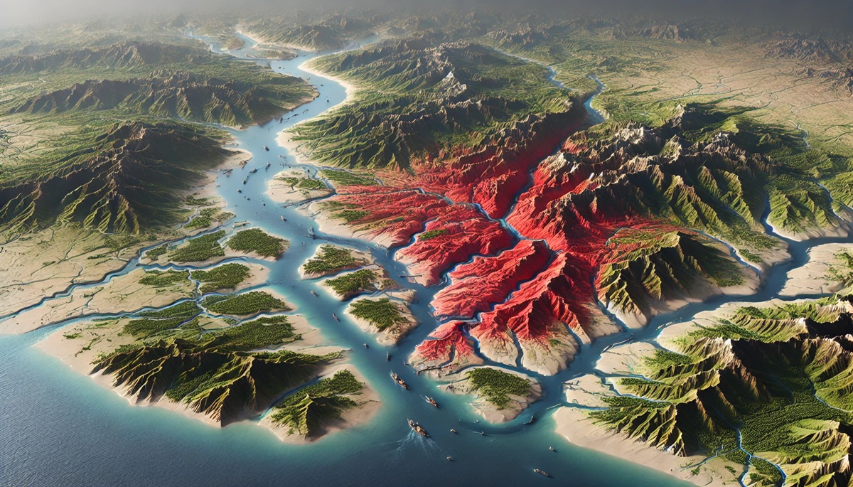 Red River (Asia) Watershed Map - WhiteClouds