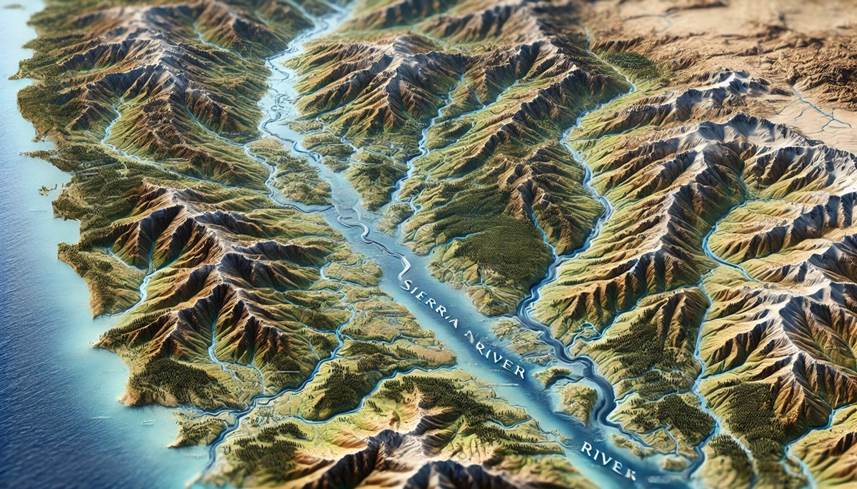 Sierra Nevada Watershed Map - WhiteClouds