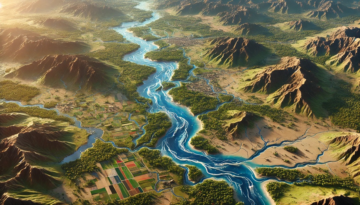 Volta River Watershed Map - WhiteClouds