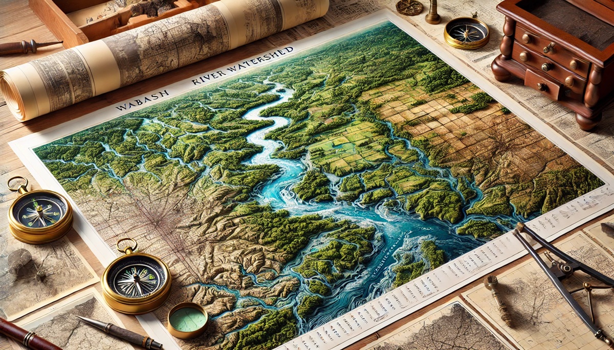 Wabash River Watershed Map - WhiteClouds