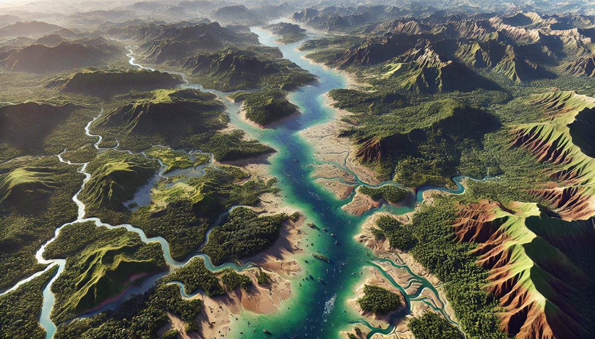 Xingu River Watershed Map - WhiteClouds