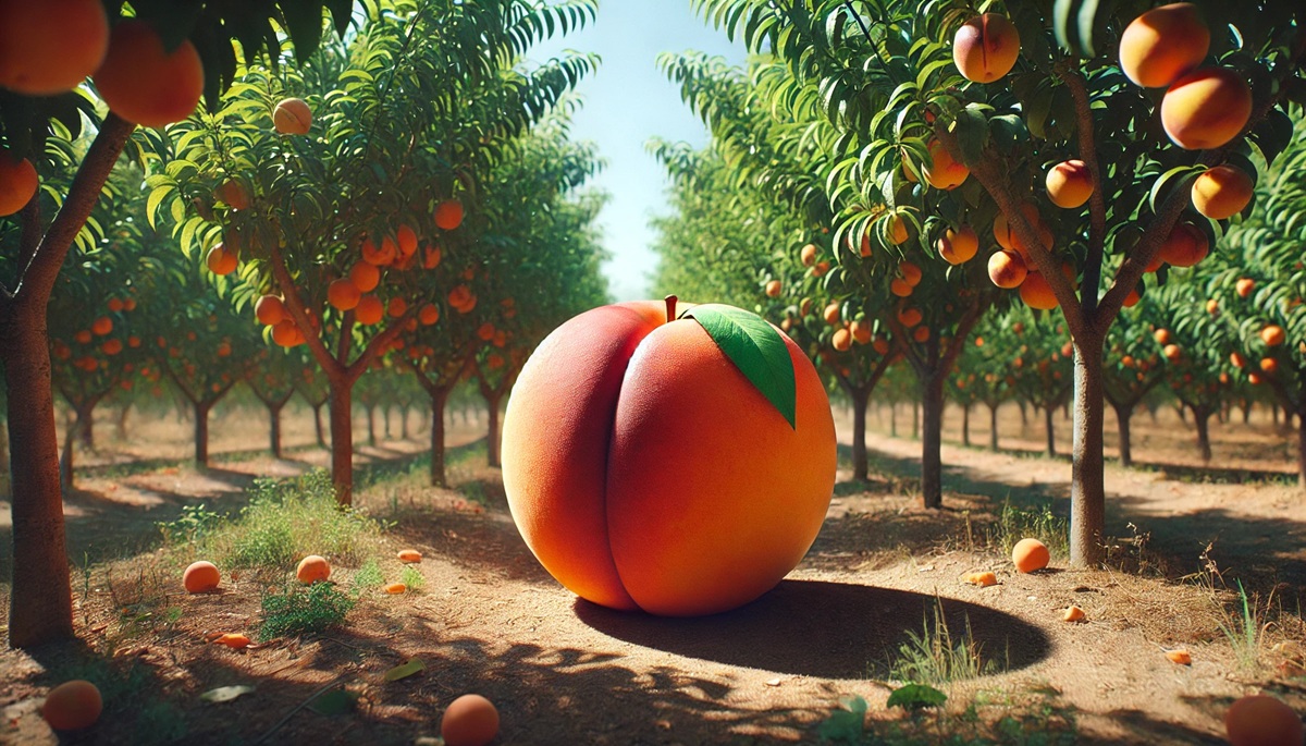 Giant Nectarine Prop - WhiteClouds