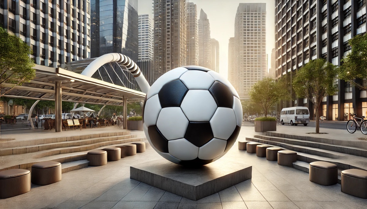 Giant Soccer Ball Prop - WhiteClouds